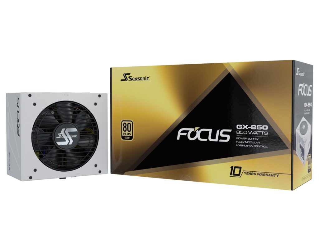 Seasonic Focus GX-750 White 80+ Gold Full Modular Power Supply Unit ...