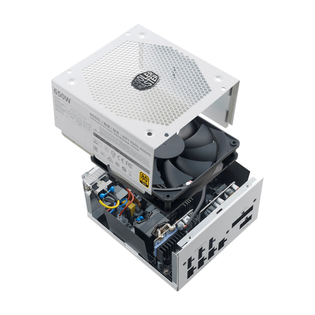 Cooler Master V650 Gold V2 650W Semi-Fanless Full-Modular White Power ...