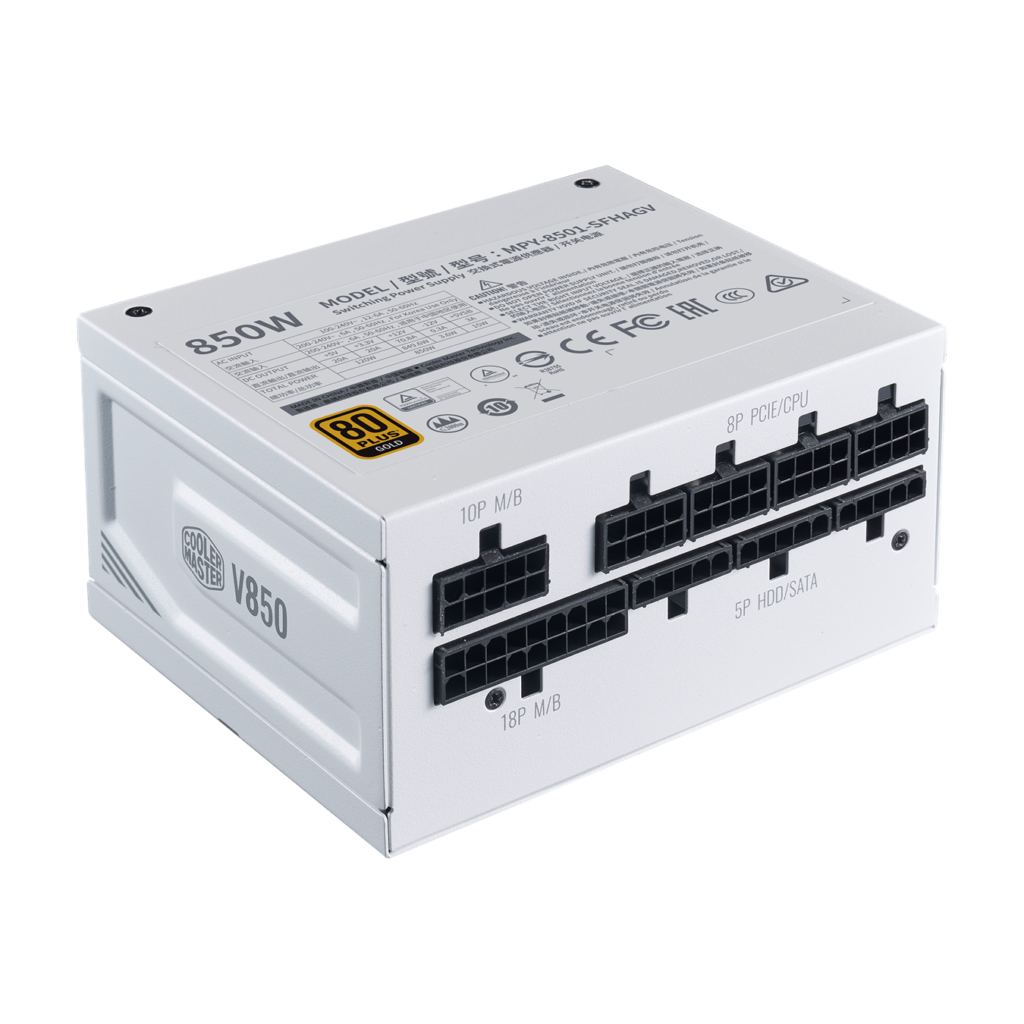 Cooler Master V850 SFX GOLD 850W Full Modular White Power Supply Unit ...