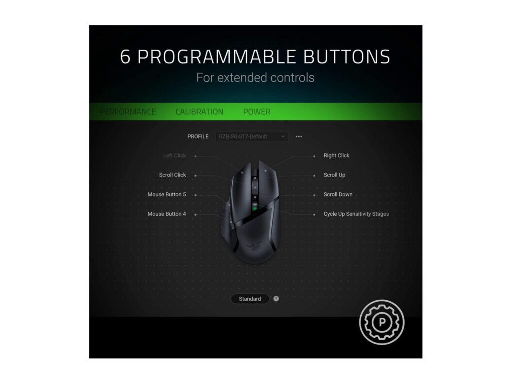 Razer Basilisk X HyperSpeed – Wireless Ergonomic Gaming Mouse – AP ...
