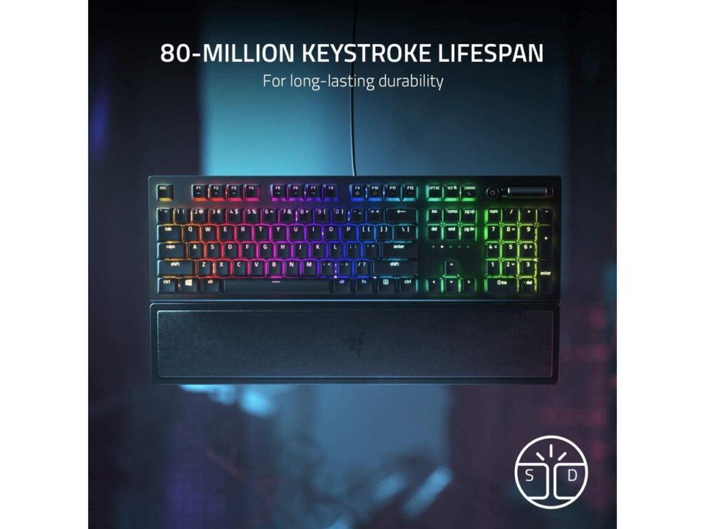 Razer™ BlackWidow V3 – Mechanical Gaming Keyboard (Yellow Switch) – US ...