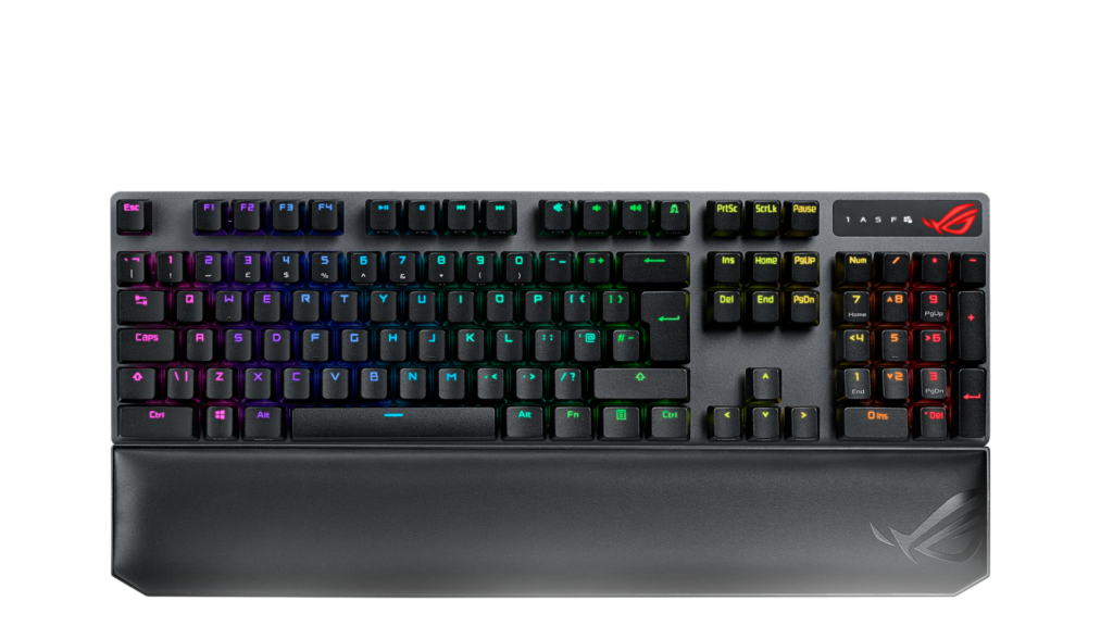 ASUS ROG STRIX SCOPE DELUXE RGB MECHANICAL K/B RED – Volta PC – Home of ...