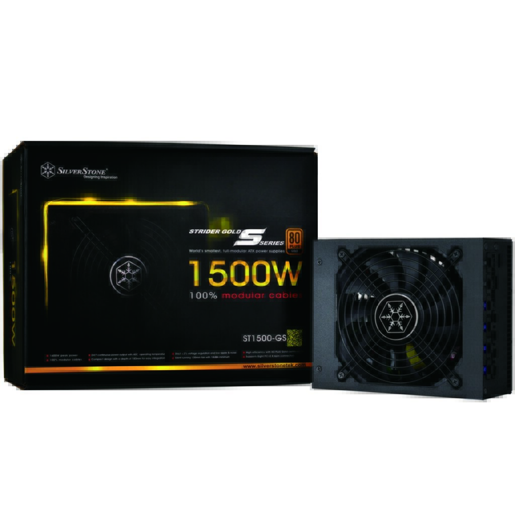 Silverstone SST-ST1500-GS Strider Gold 1500W 80 Plus Platinum, Full ...