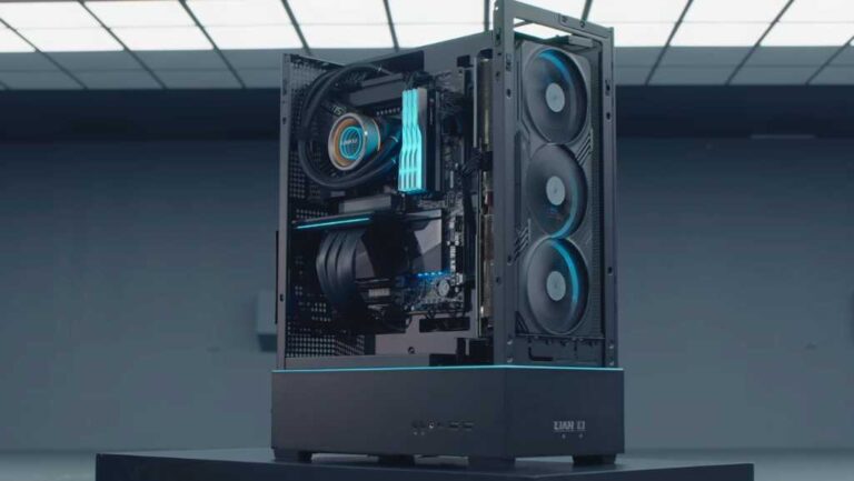 Lian Li SUP01: Custom Gaming PC Case with Back Connect Motherboard ...